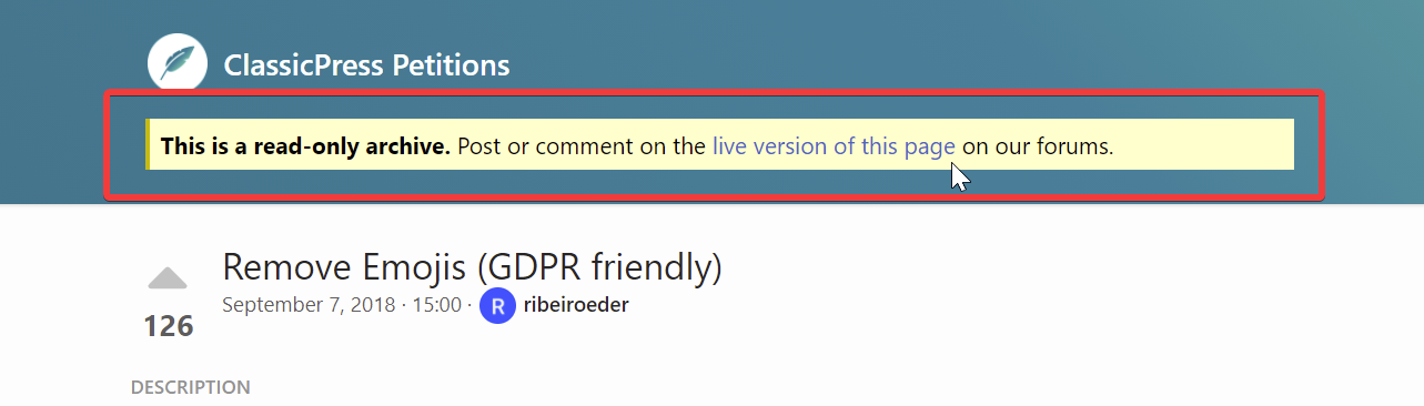 Petitions Update - Let Your Voice Be Heard